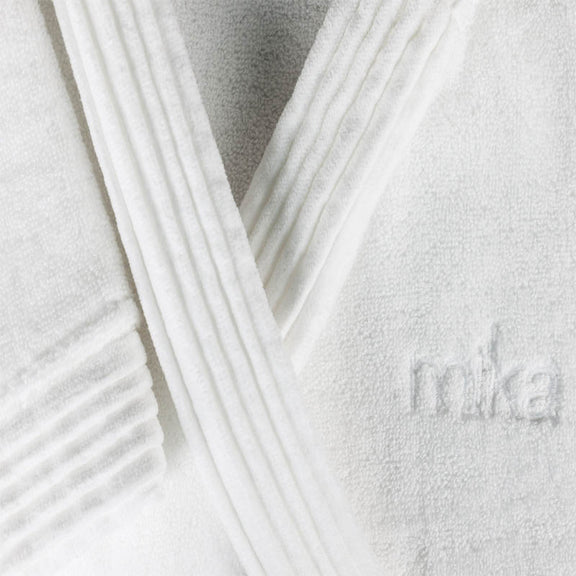 Халат за баня Мика с качулка различни размери Бял Casa Cotton